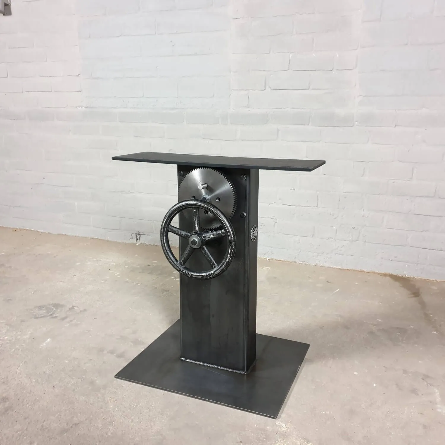 Industrial Crank Table Base Adjustable Height Tables DT69
