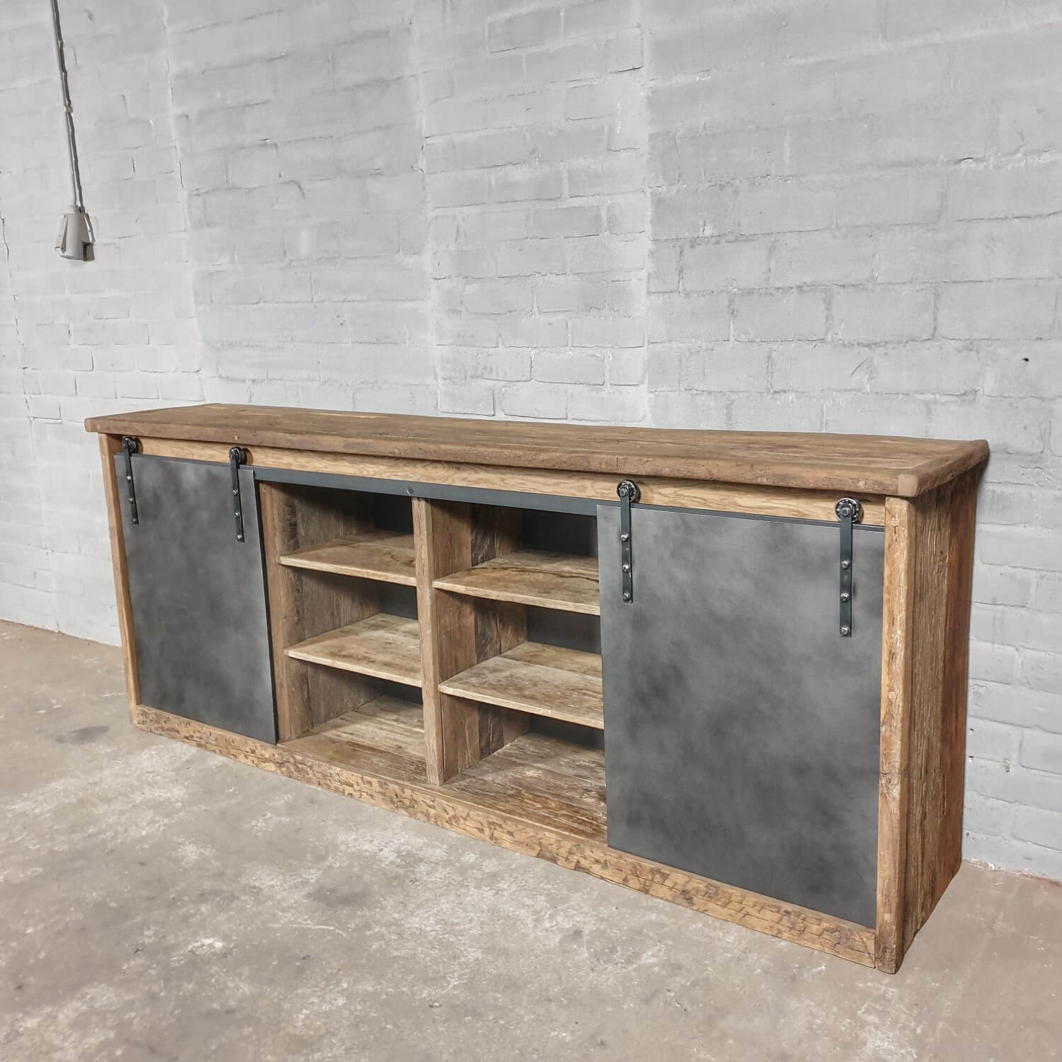 Vintage dresser with sliding doors expertly handcrafted - D008 - DT69